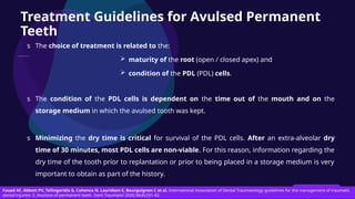 Dental Avulsion & its Management | PPTX