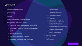 Dental Avulsion & its Management | PPTX