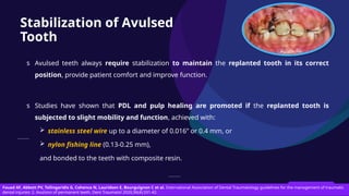 Dental Avulsion & its Management | PPTX