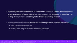 Dental Avulsion & its Management | PPTX