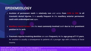 Dental Avulsion & its Management | PPTX