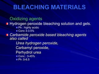 TOOTH BLEACHING | PPT | Dental Health | Diseases and Conditions