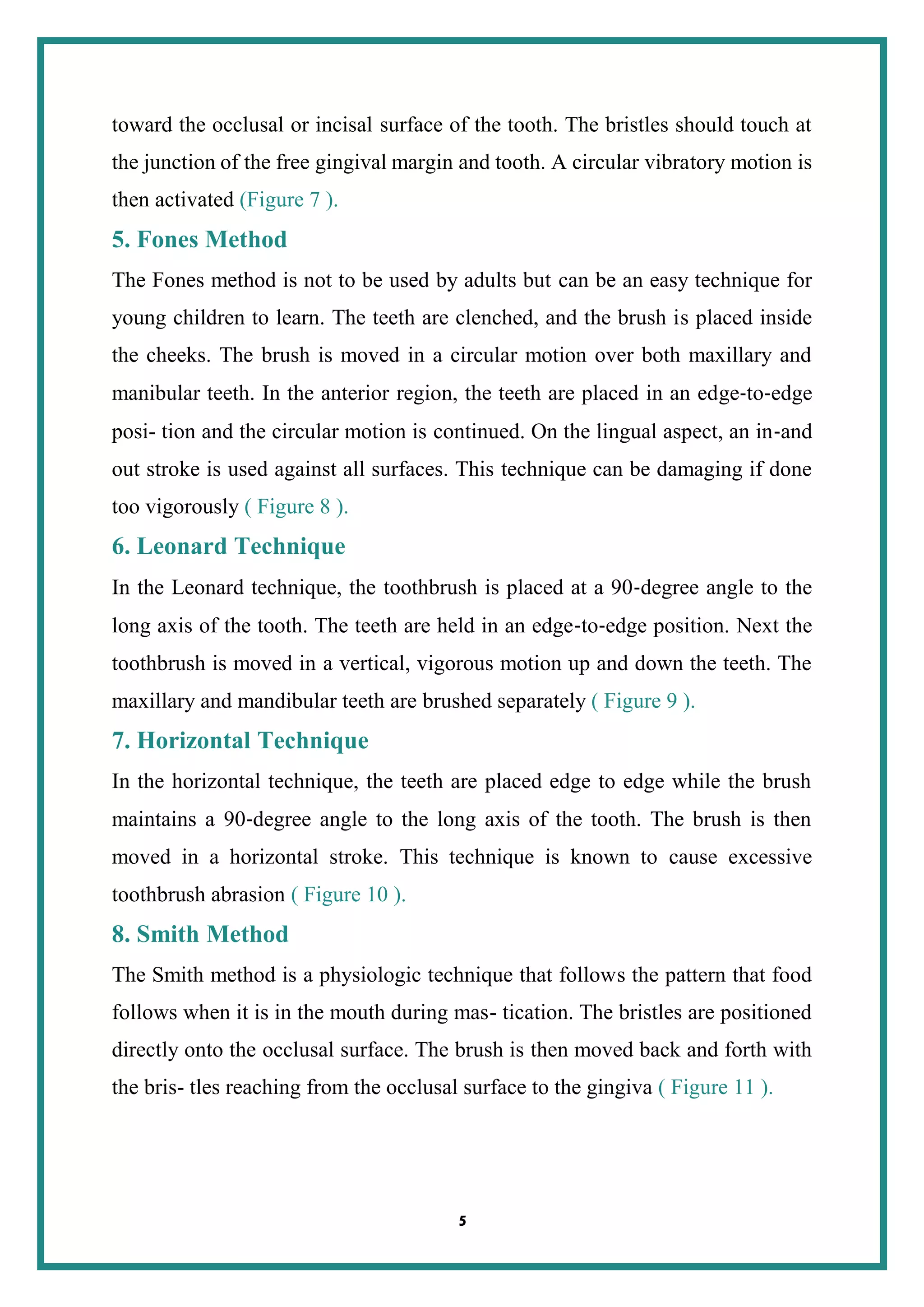 Toothbrushes and toothbrushes methods | PDF