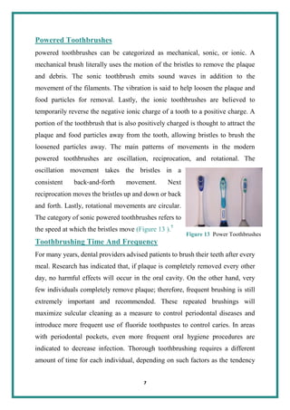 Toothbrushes and toothbrushes methods | PDF