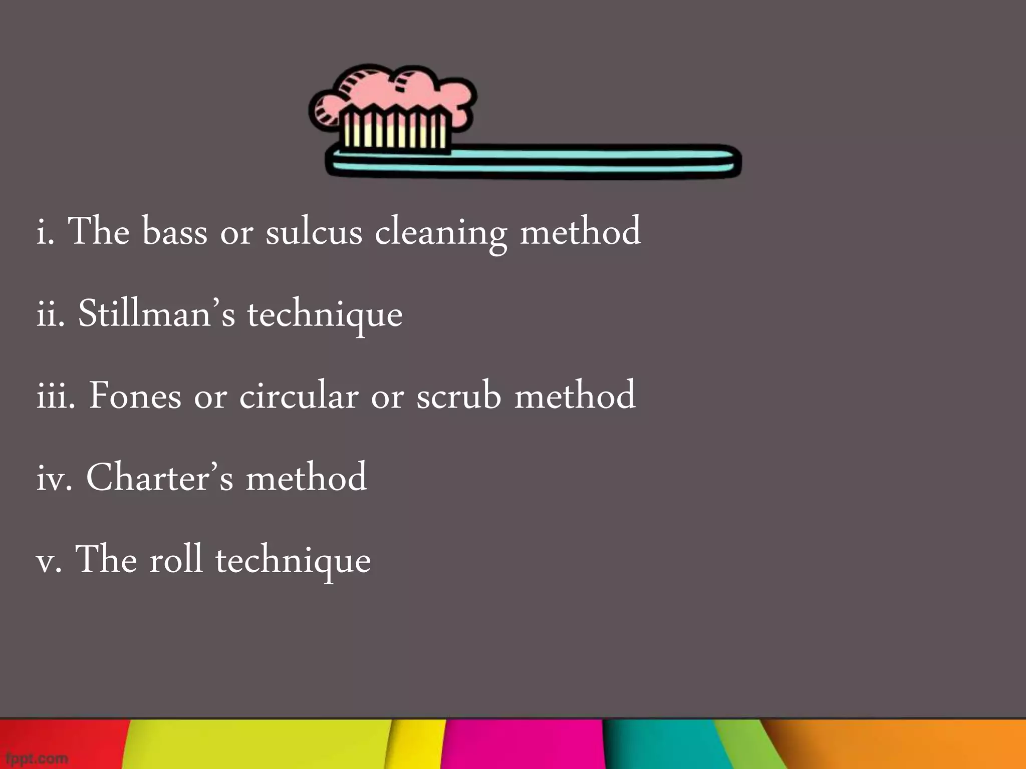 TOOTH BRUSHING TECHNIQUES | PPTX