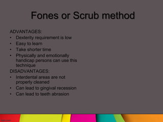TOOTH BRUSHING TECHNIQUES | PPTX