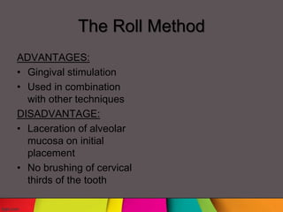TOOTH BRUSHING TECHNIQUES | PPTX