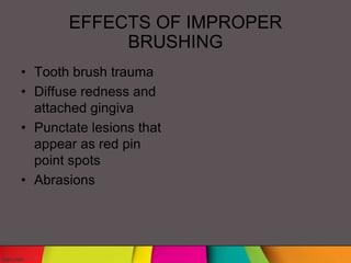 TOOTH BRUSHING TECHNIQUES | PPTX