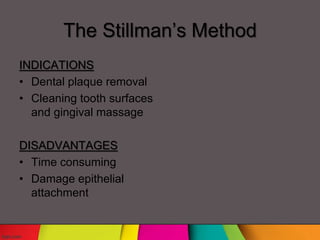 TOOTH BRUSHING TECHNIQUES | PPTX