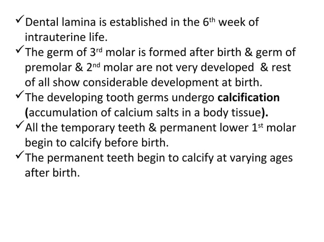 Tooth development for the embryology.. | PPT