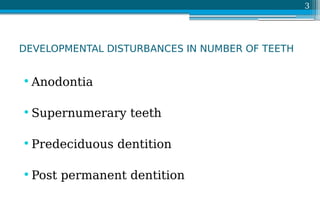 Tooth development disturbances 1.pdf.ppt | Free Download