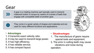 Toothed gears terminology and laws of gears.pptx