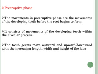 Tooth eruption | PPT