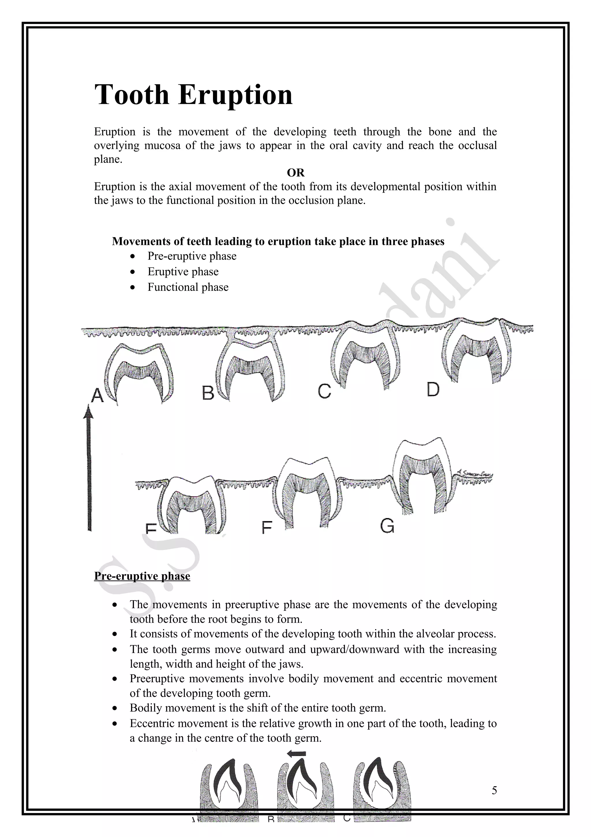 Tooth eruption | DOC