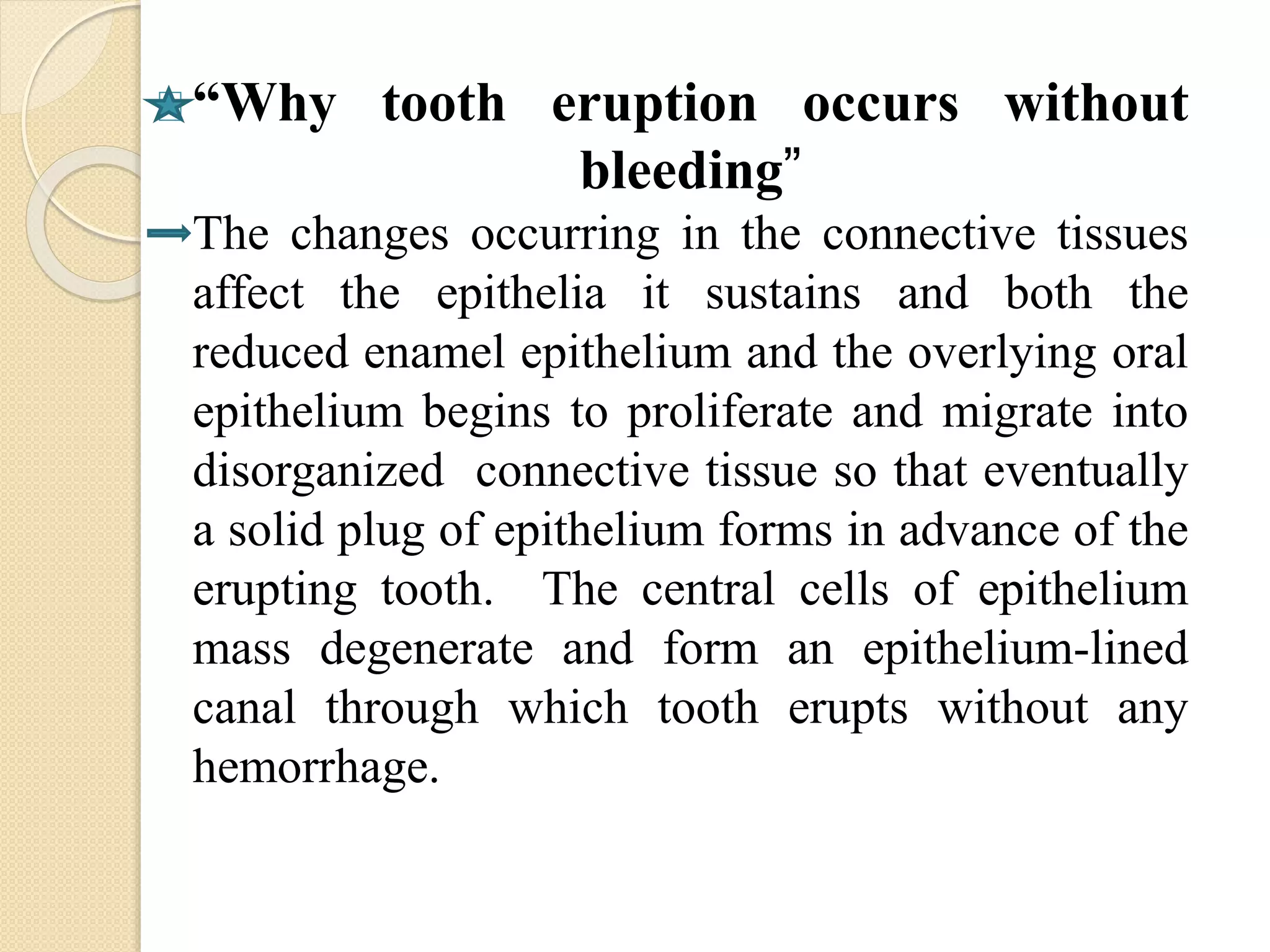 Tooth eruption | PPTX