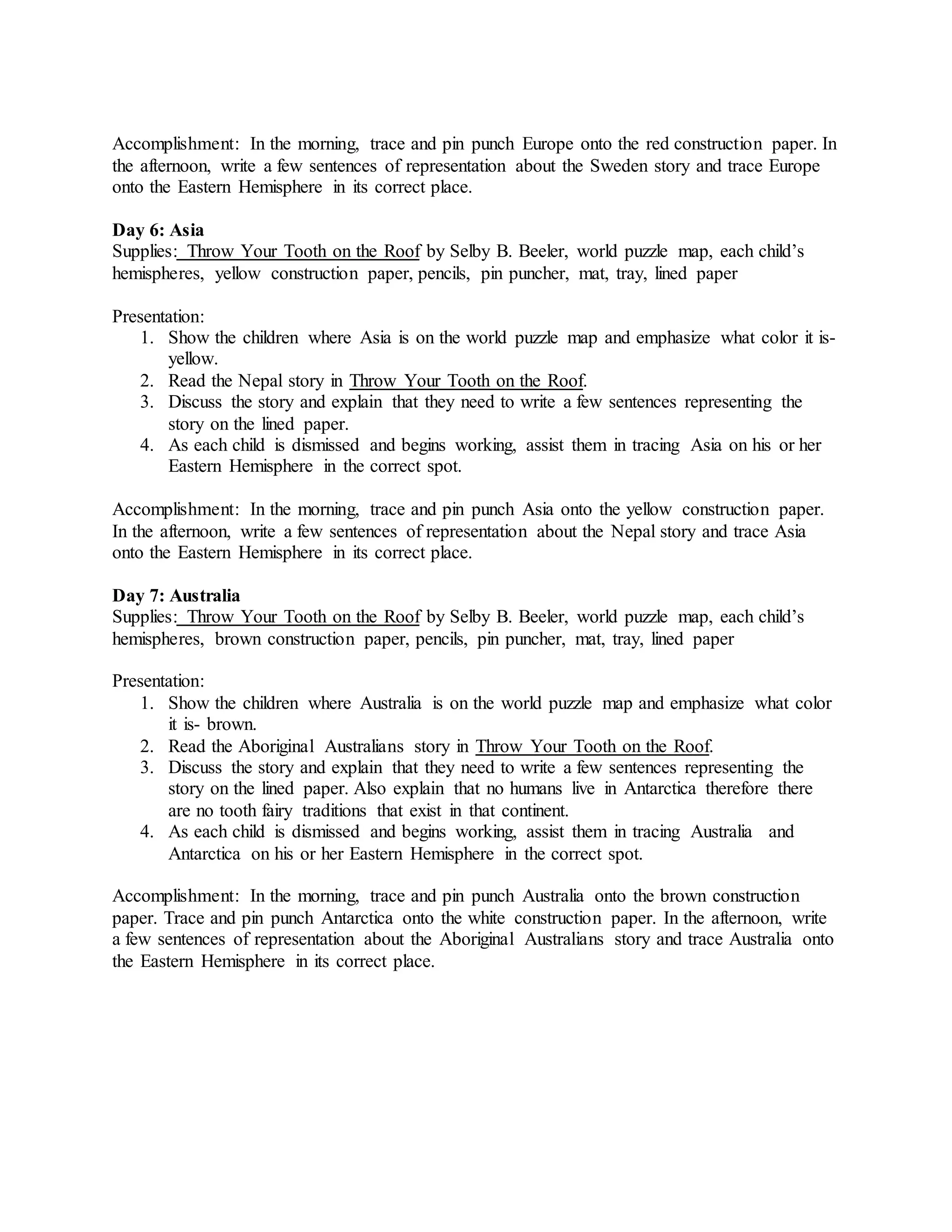 Tooth fairy unit | DOCX