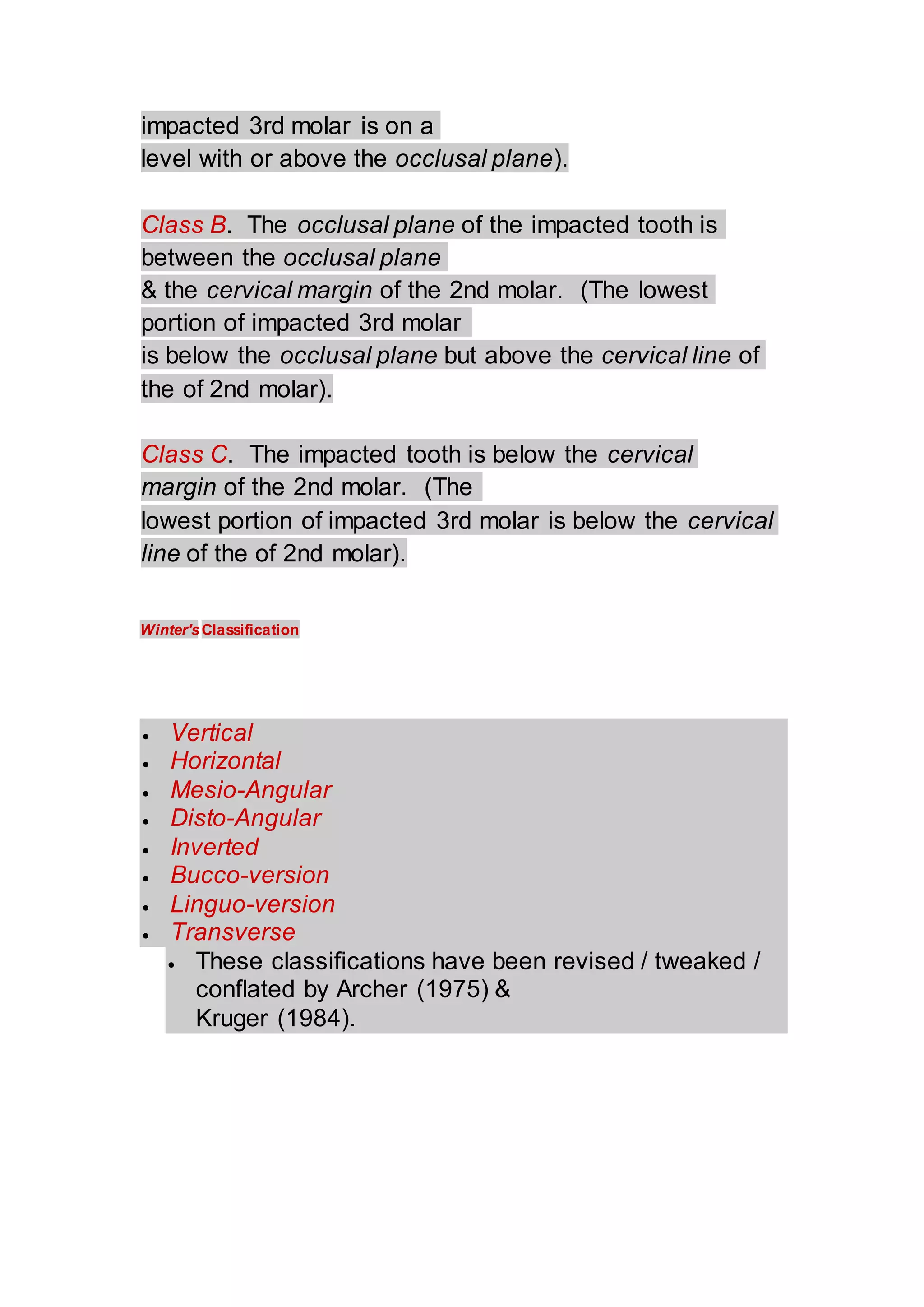 Tooth impaction seminar | DOCX | Dental Health | Diseases and Conditions