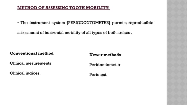 tooth mobility and periodontal diseses.pptx