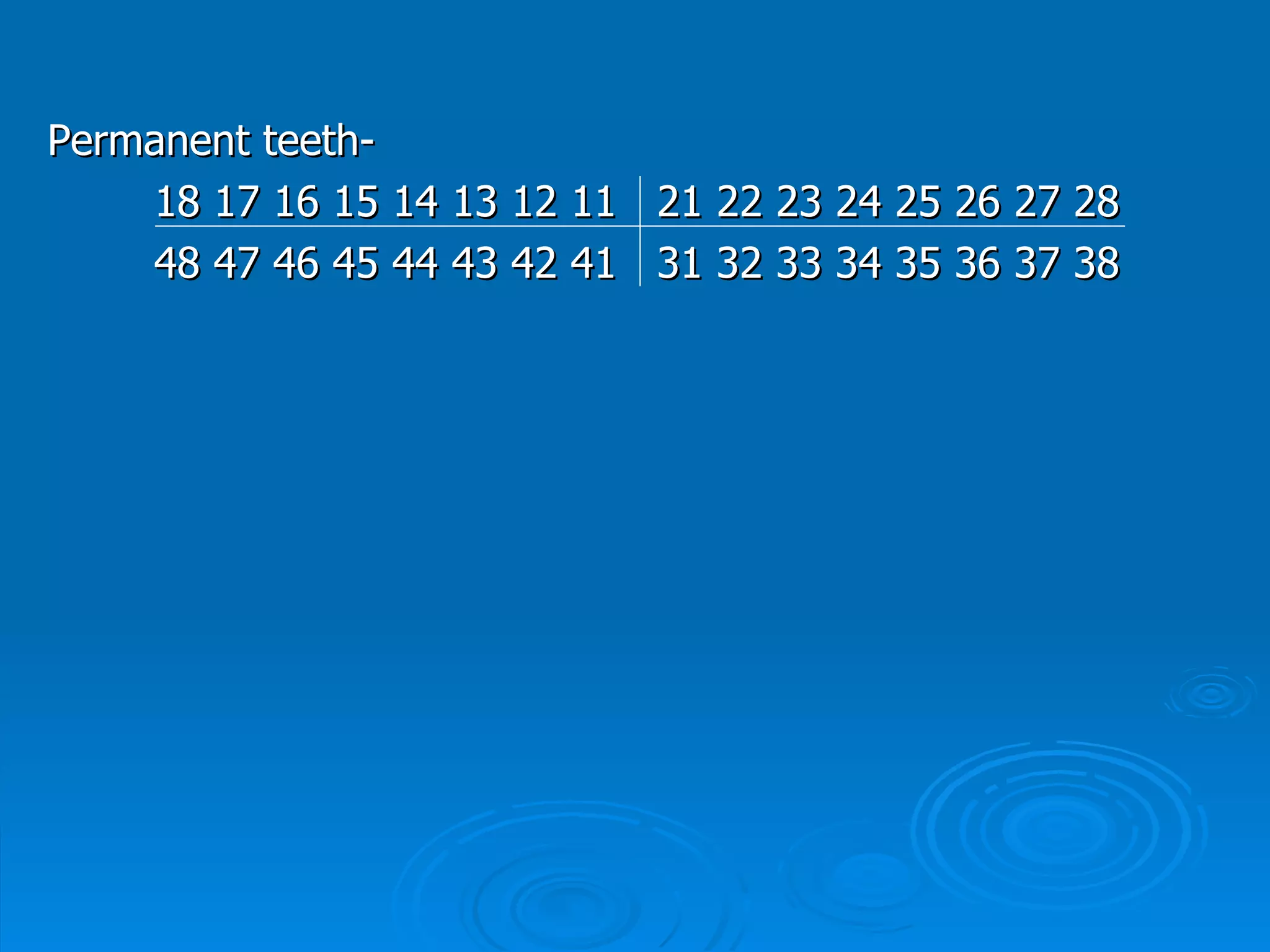 Tooth Numbering Systems | PPT