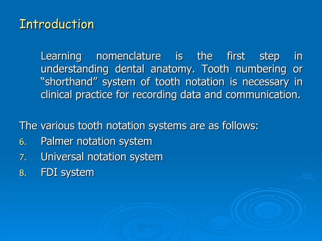 Tooth Numbering Systems | PPT | Dental Health | Diseases and Conditions