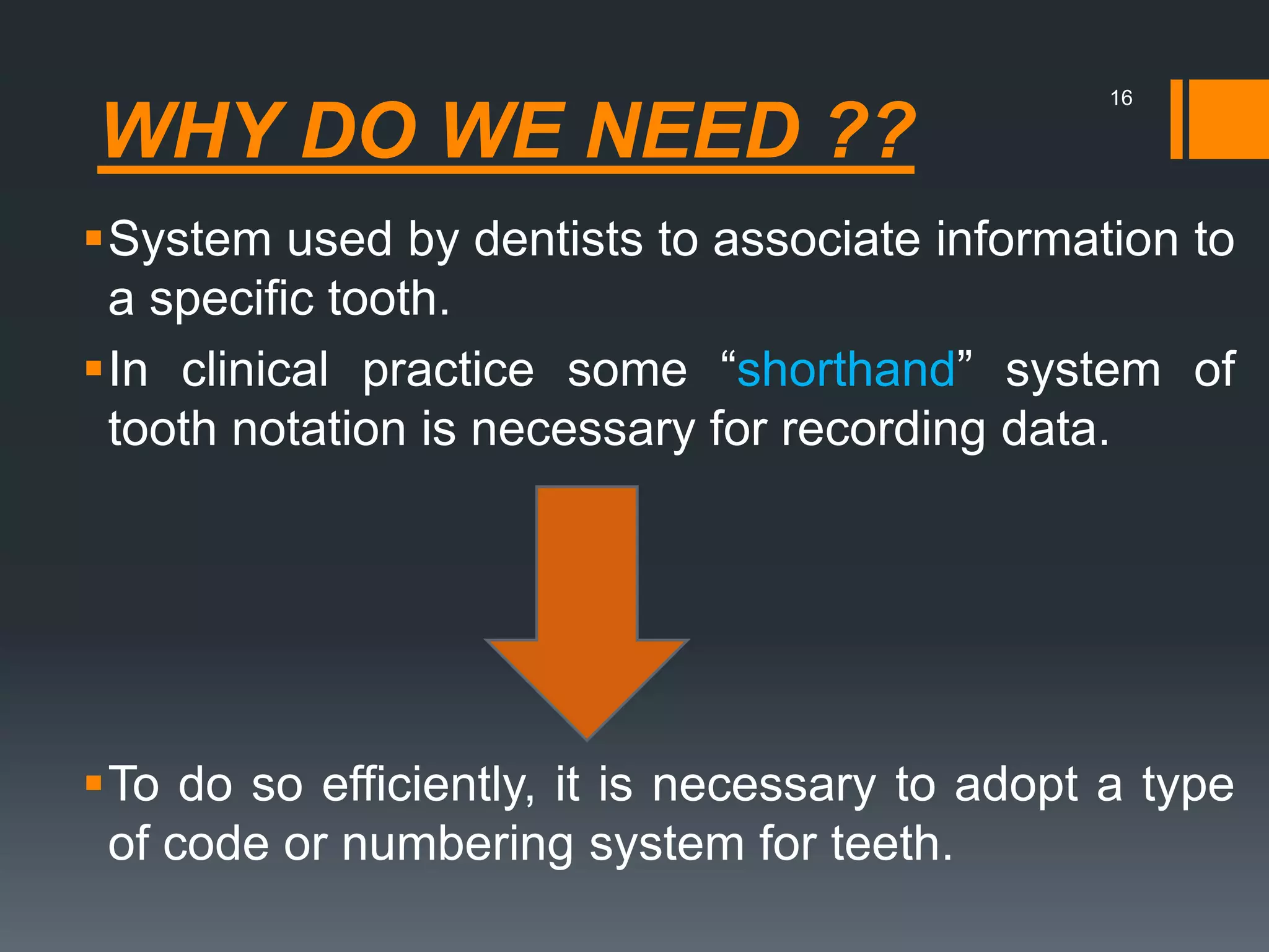 Tooth numbering system | PPTX