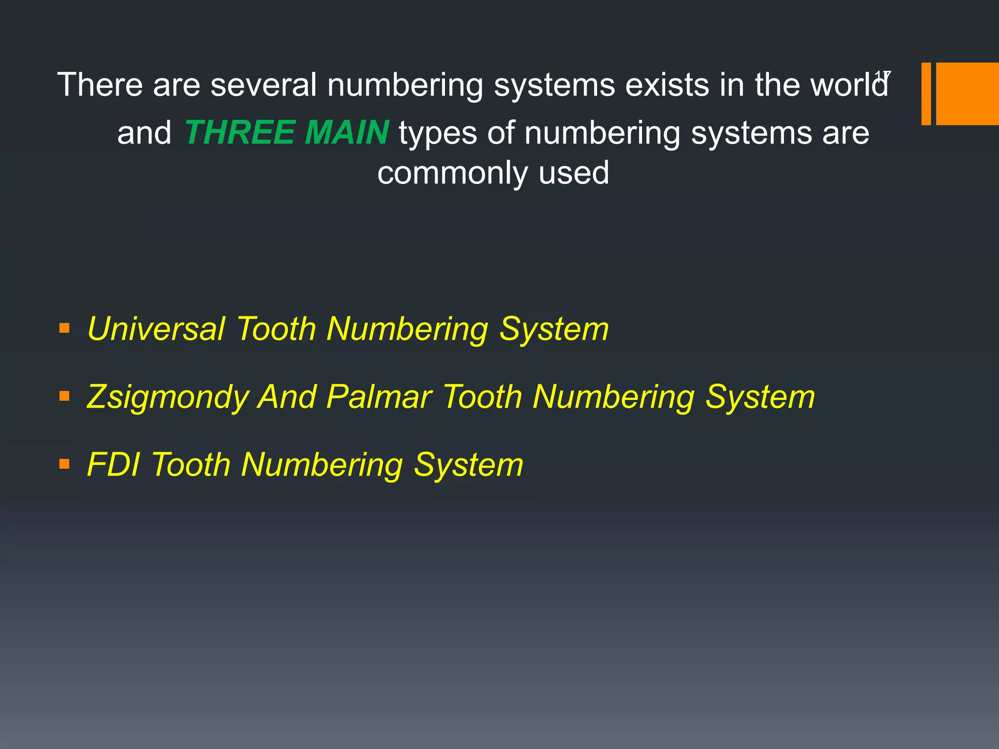 Tooth numbering system | PPTX