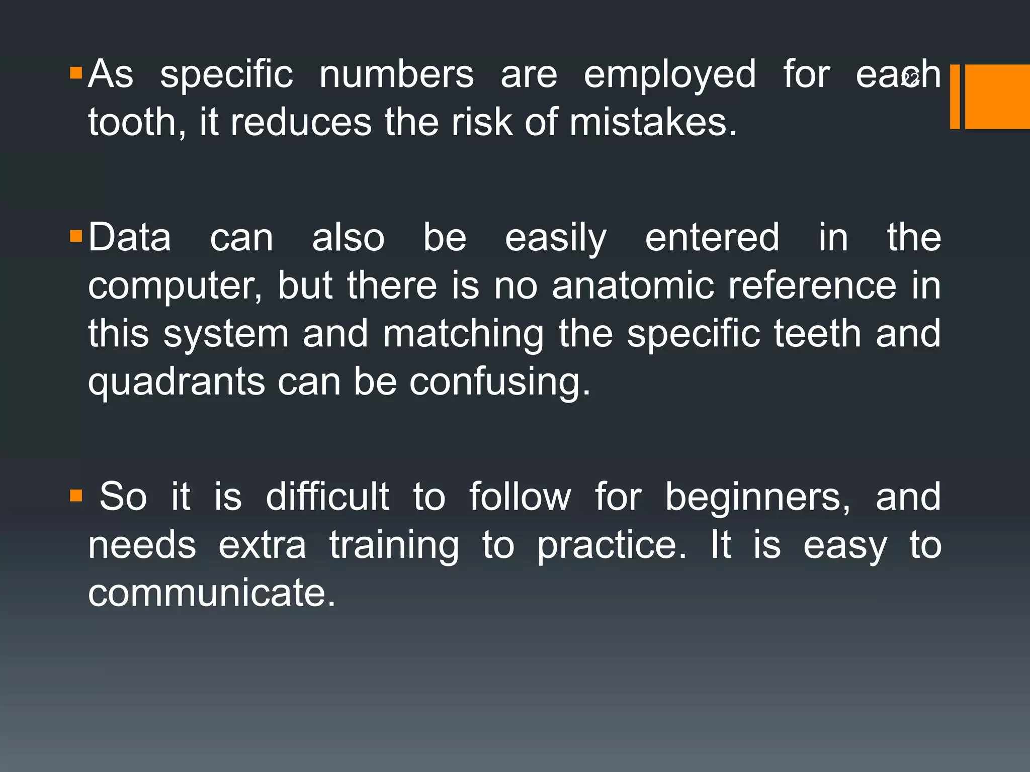 Tooth numbering system | PPTX