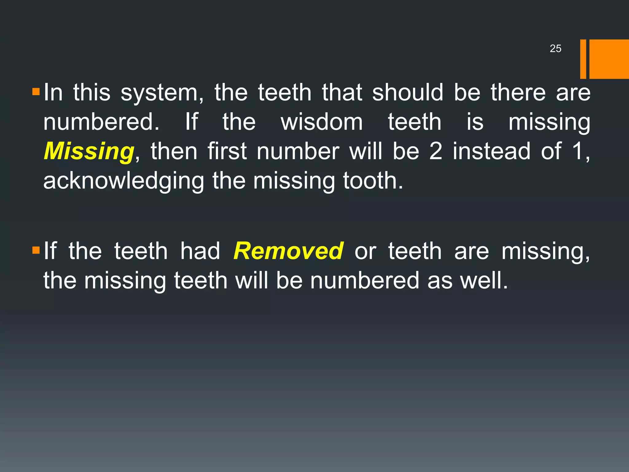 Tooth numbering system | PPTX