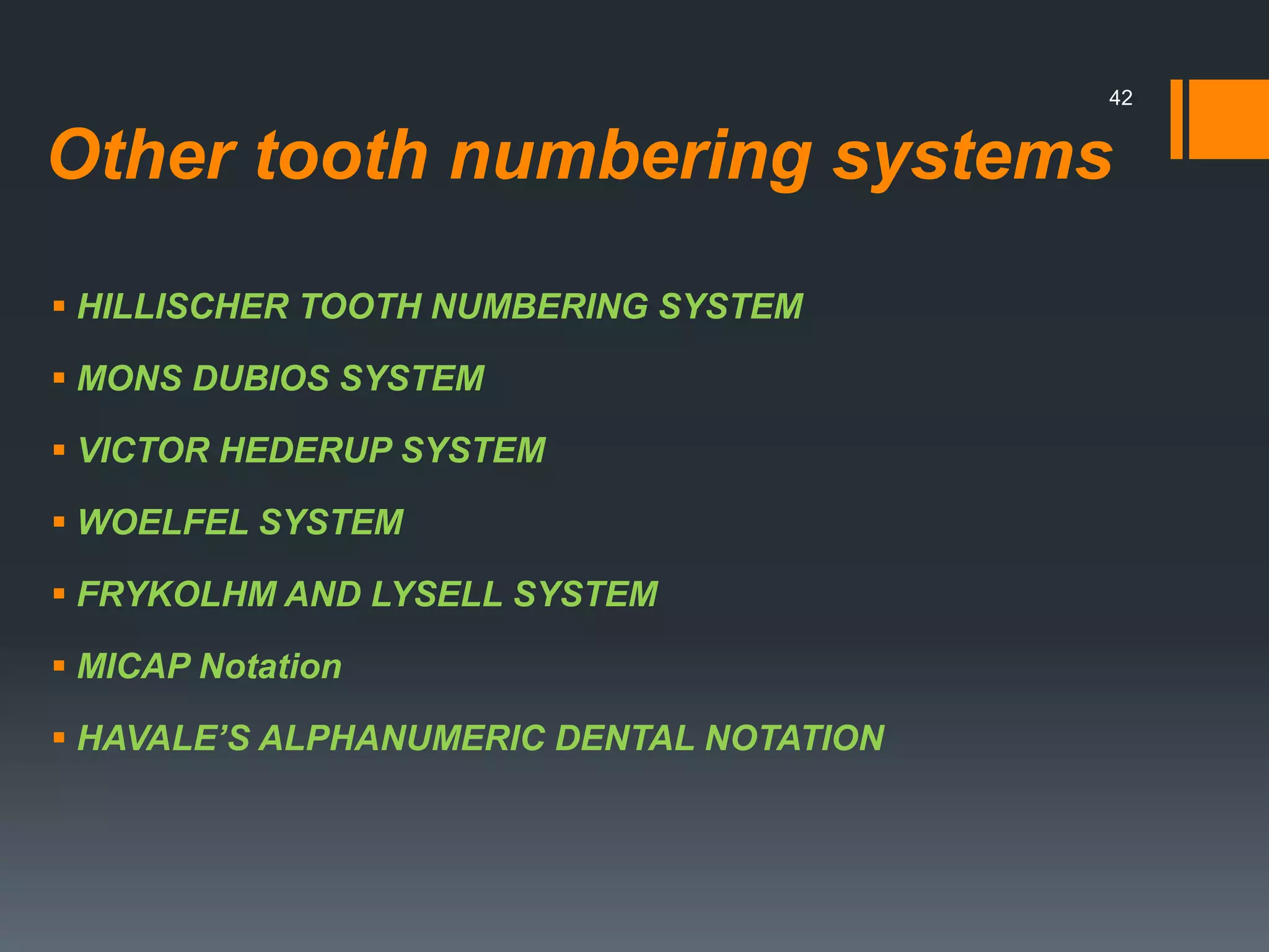 Tooth numbering system | PPTX