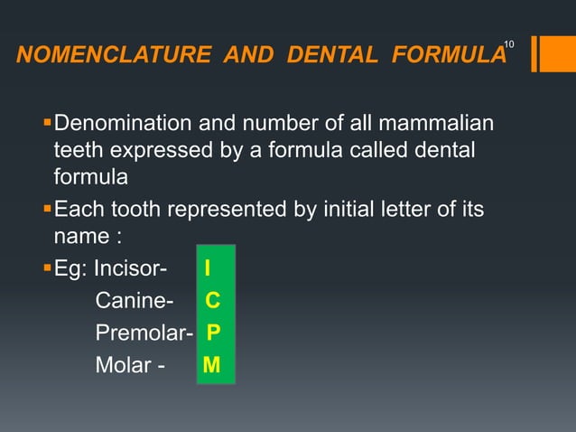 Tooth numbering system | PPTX