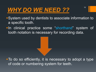 Tooth numbering system | PPTX