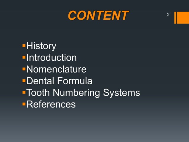 Tooth numbering system | PPTX