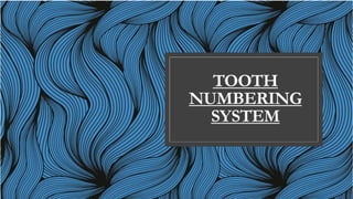 Tooth numbering system | PPTX