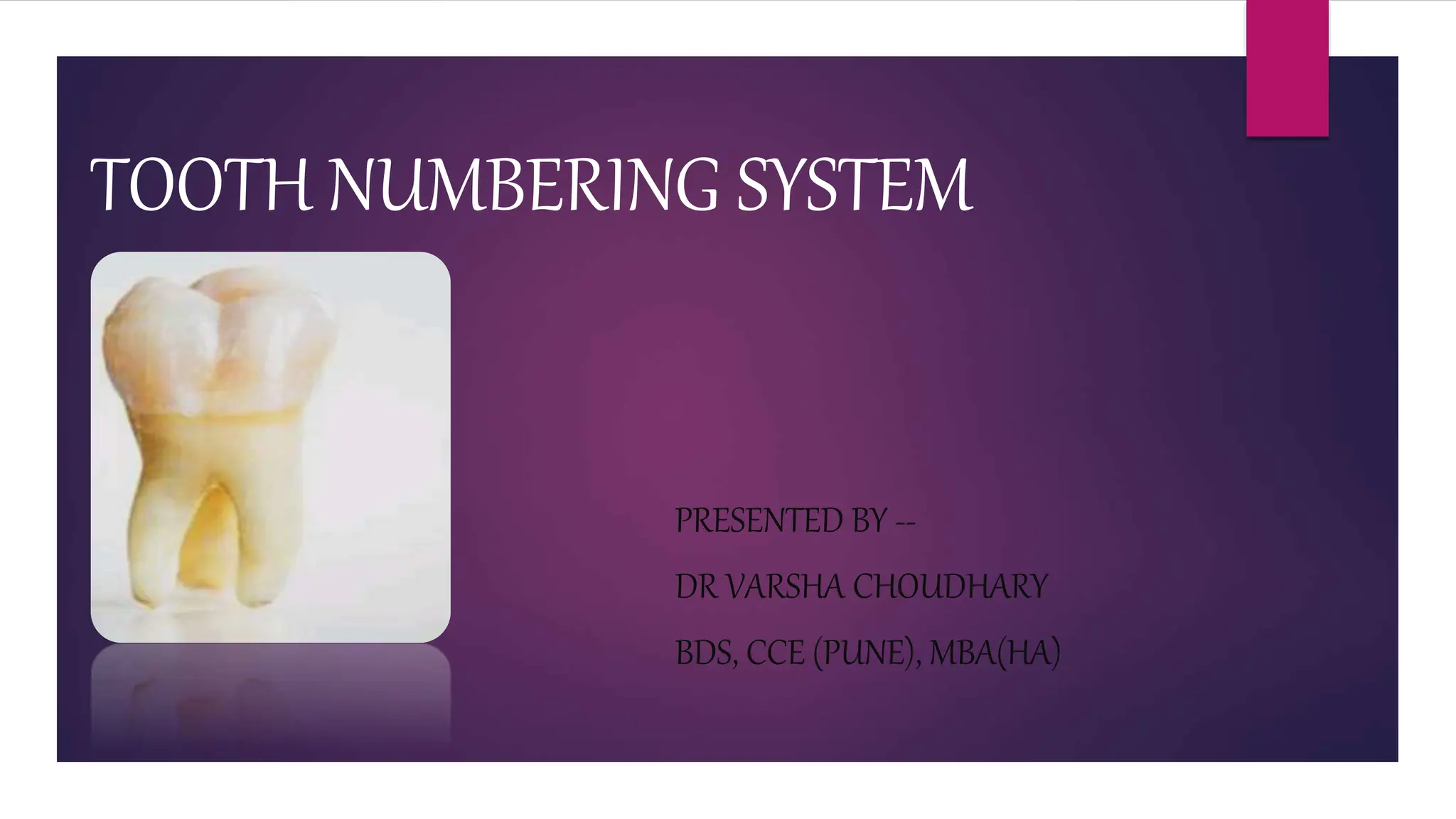TOOTH NUMBERING SYSTEM.pptx