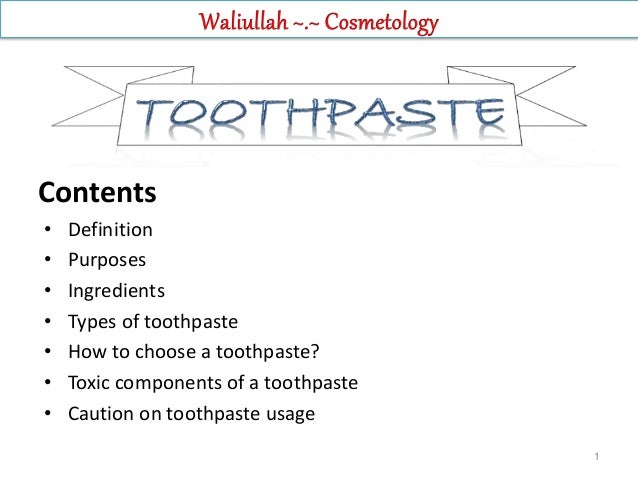 Toothpaste