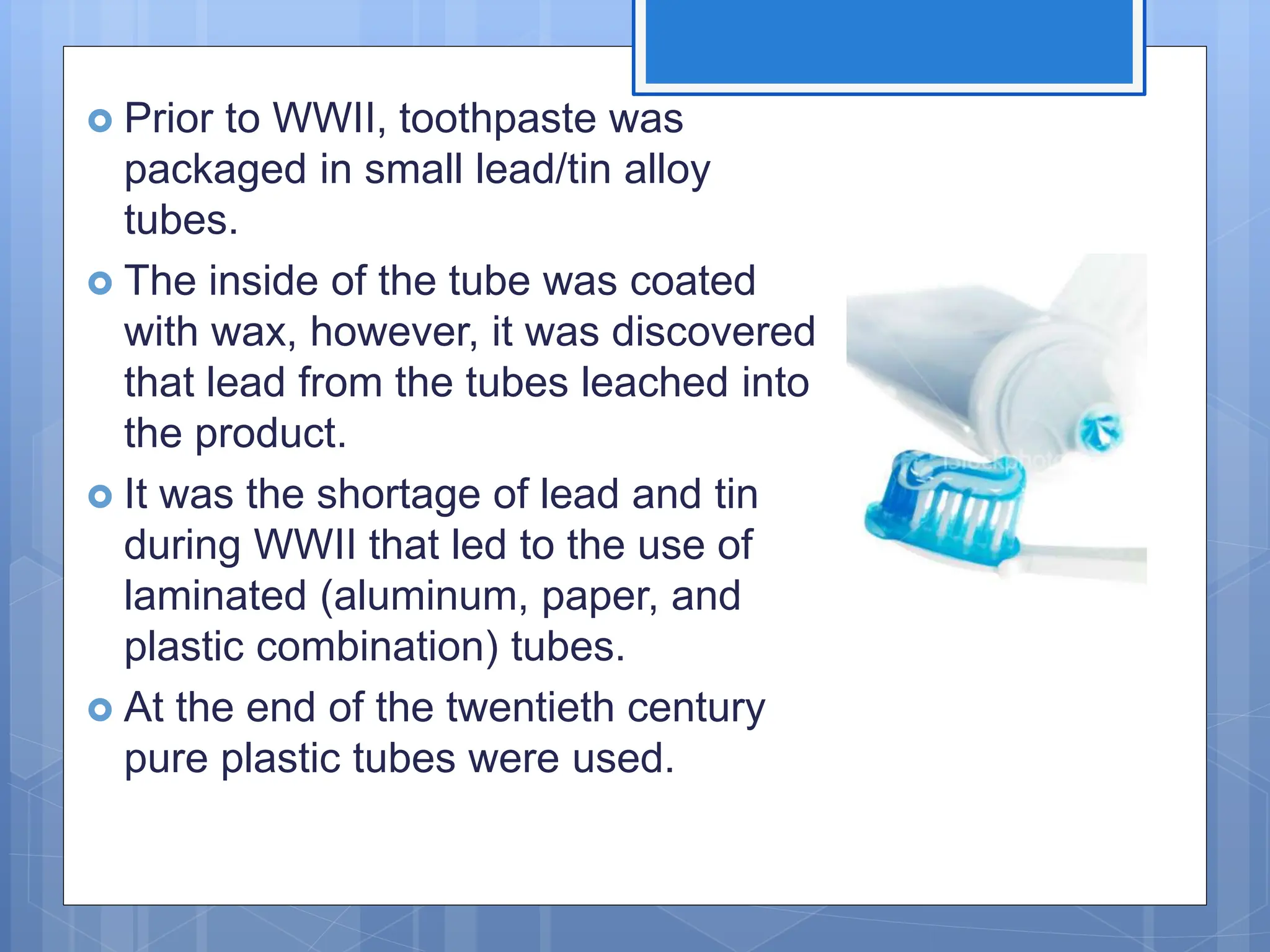 History of Toothpastes in dentistry.pptx