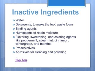 History of Toothpastes in dentistry.pptx