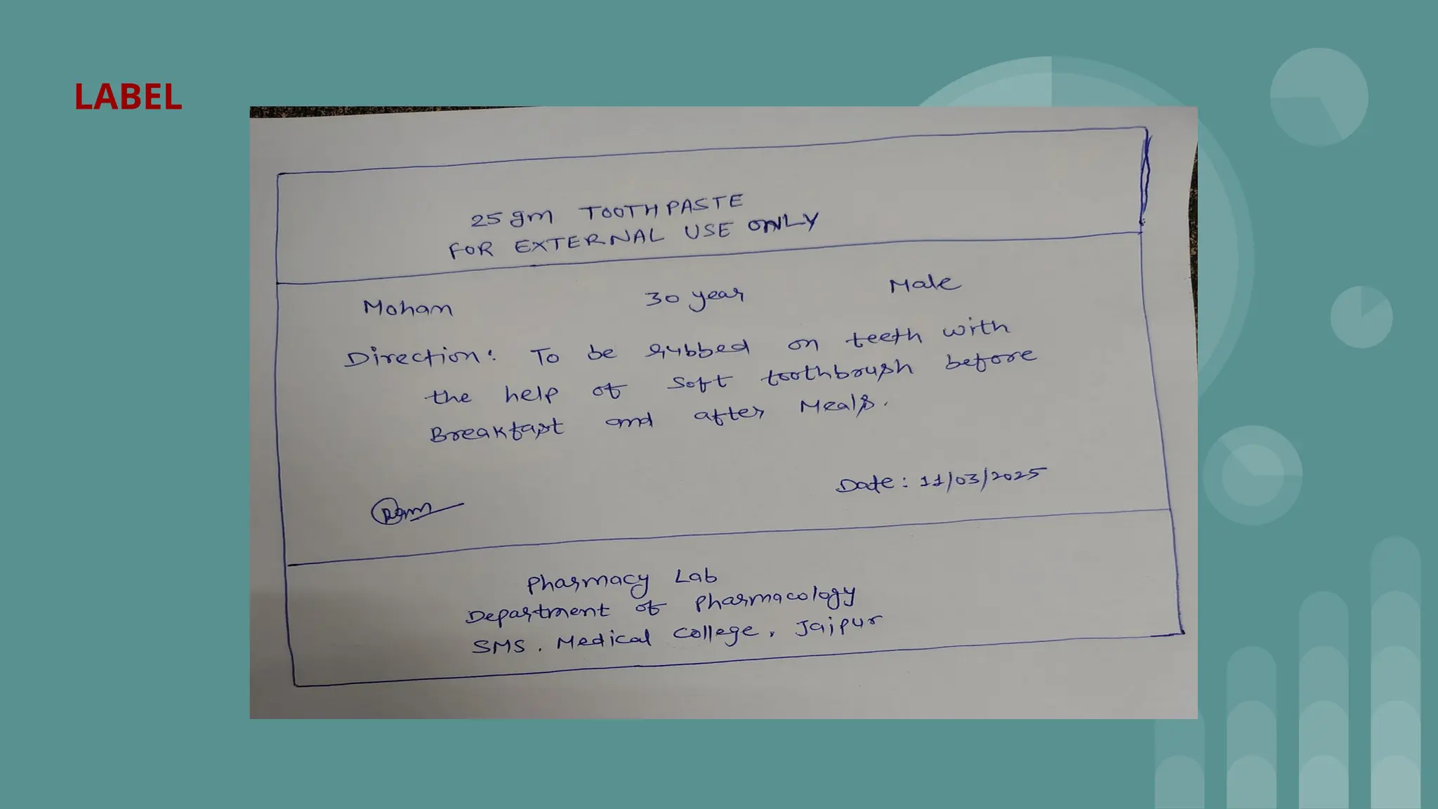 DENTAL TOOTHPASTE PRESCRIPTION WRITING.pptx