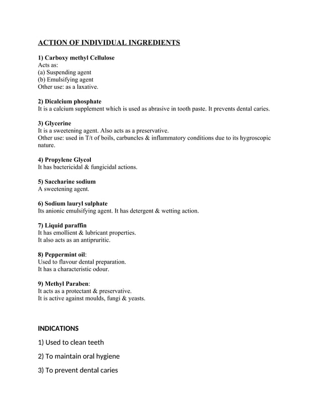 Tooth paste - BDS.docx