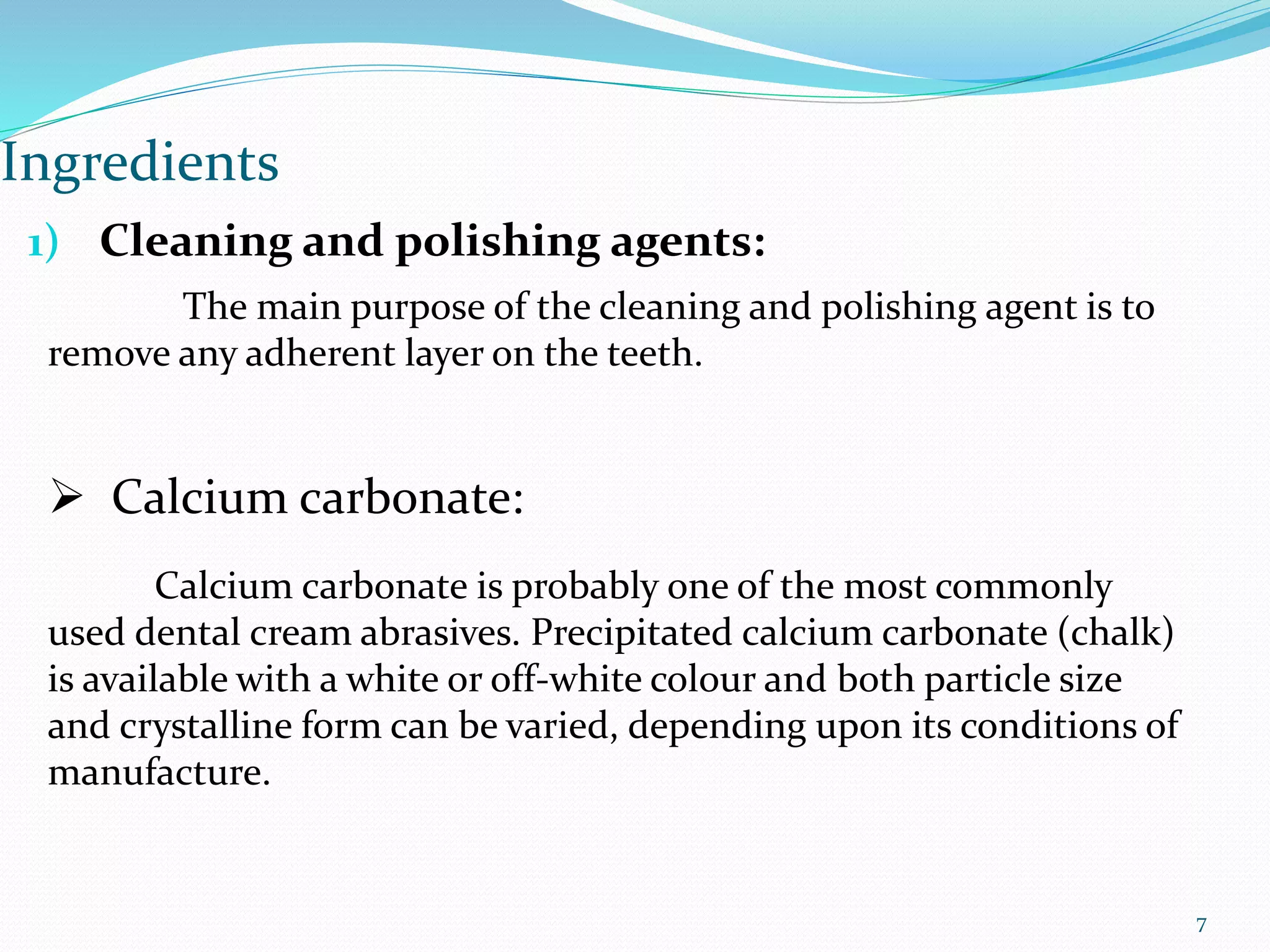 BUILDING BLOCK FOR FORMULATION OF TOOTHPASTE | PPTX