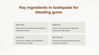 Toothpaste for bleeding gums and sensitive teeth. Teeth whitening ...