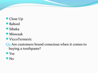 Toothpaste industry in india. | PPT