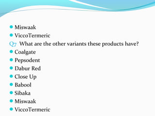 Toothpaste industry in india. | PPT
