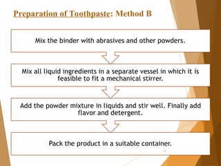 Toothpaste, pharmaceutics. ppt cosmetic science | PPT
