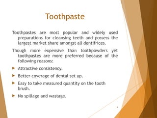 Toothpaste, pharmaceutics. ppt cosmetic science | PPT