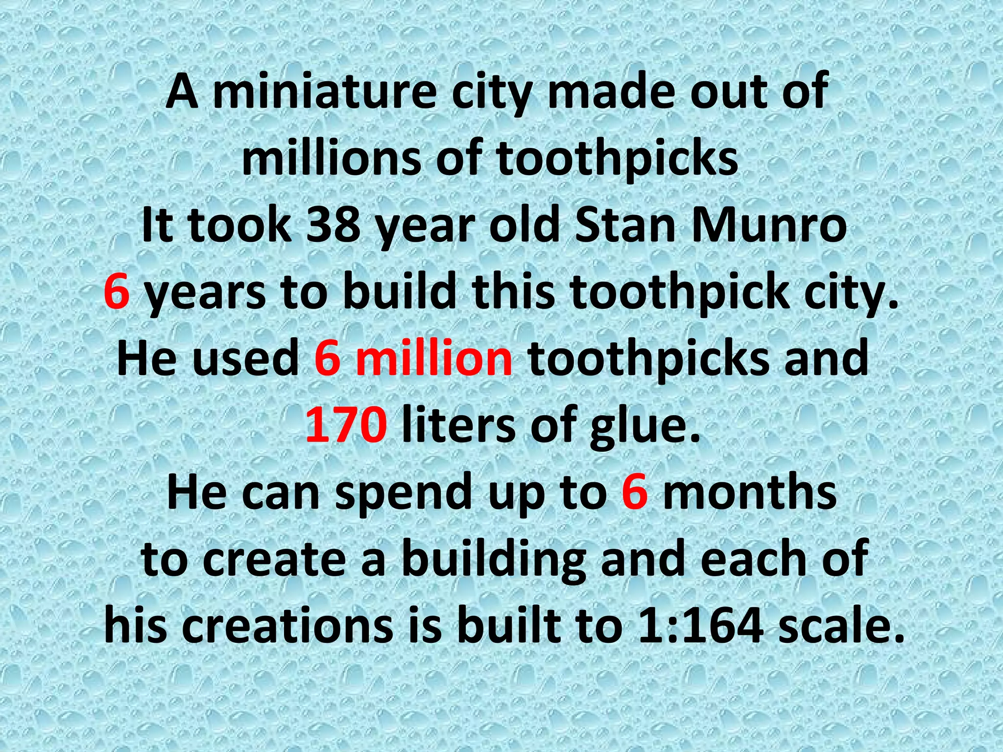 Toothpick Statues（牙签雕） | PPT