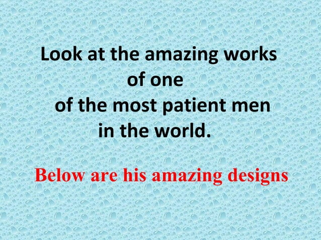 Toothpick Statues（牙签雕） | PPT