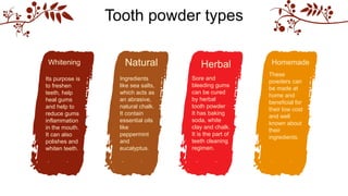 Tooth powder ppt by farukh javed | PPT