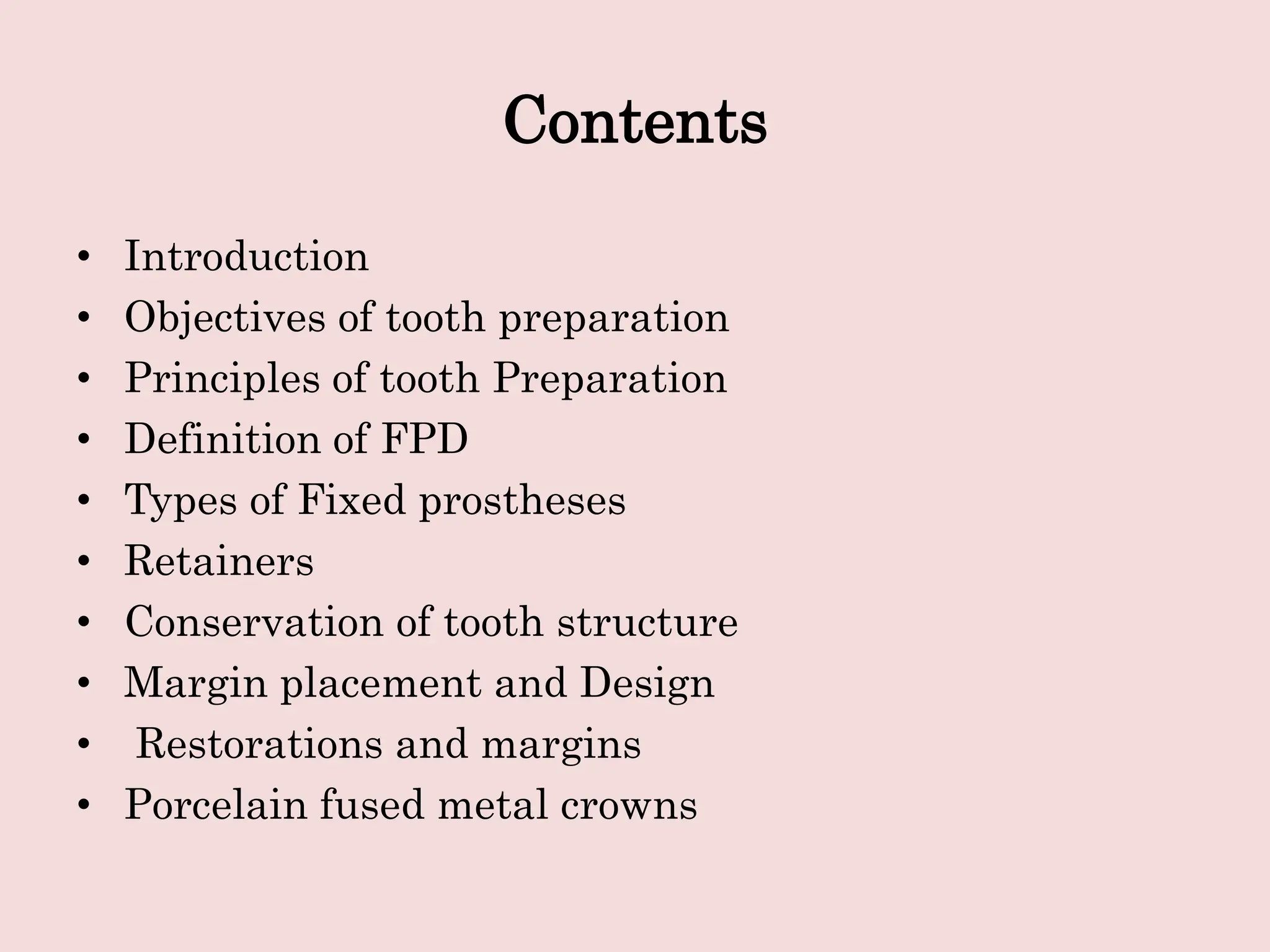 PRINCIPLES OF TOOTH PREPARATION ppt given | PPTX