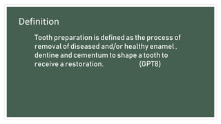 TOOTH Preparation for posterior tooth.pptx